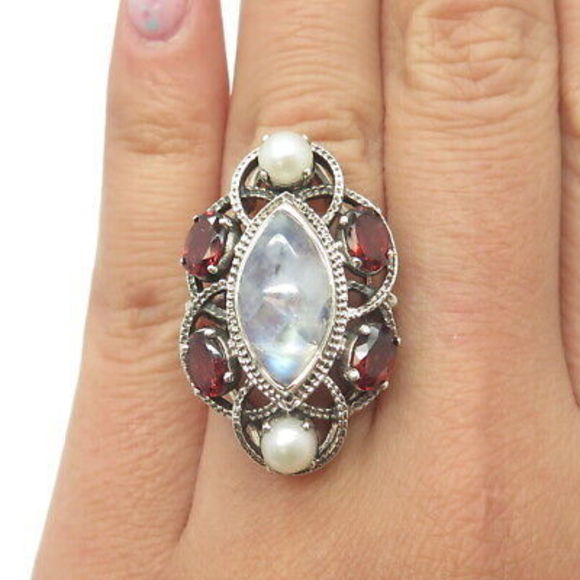 Jewelry | Nicky Butler 925 Sterling Silver Vintage Real Pearl Moonstone ...